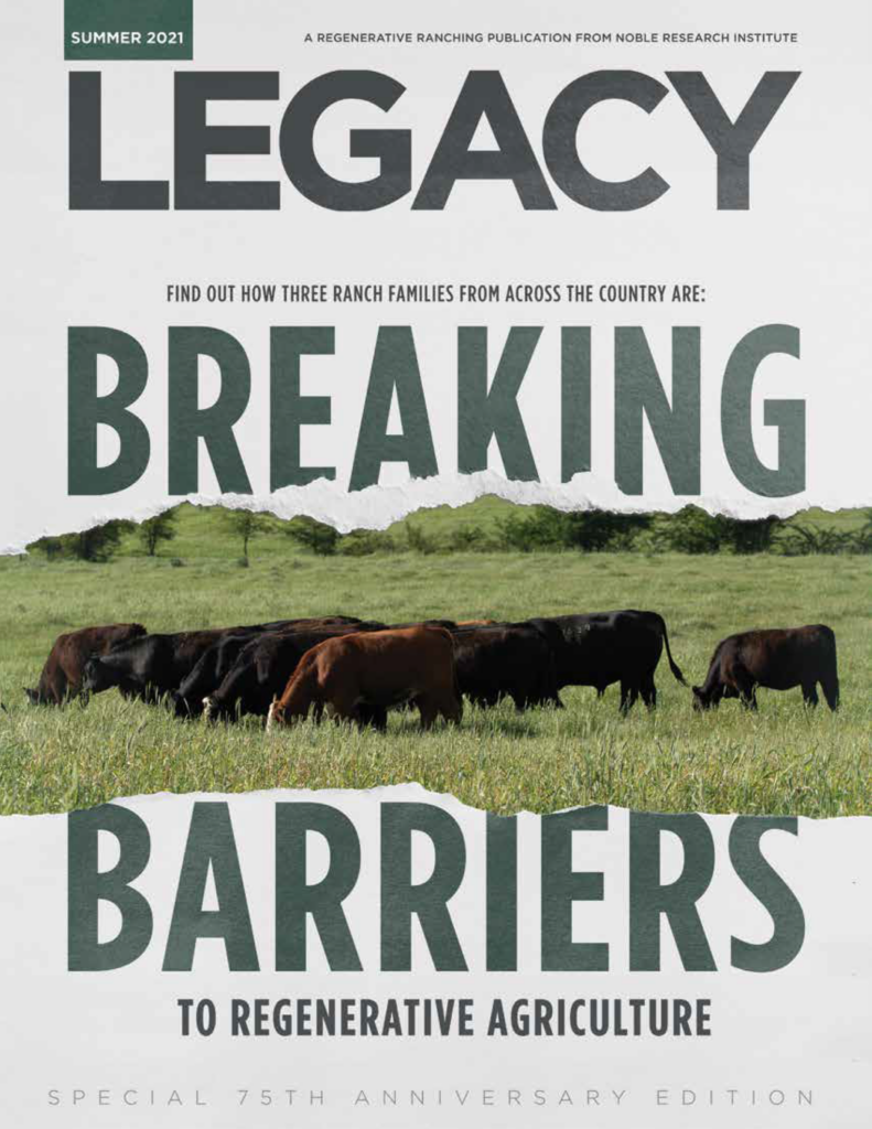 Legacy Magazine: Summer 2021 – Noble Research Institute
